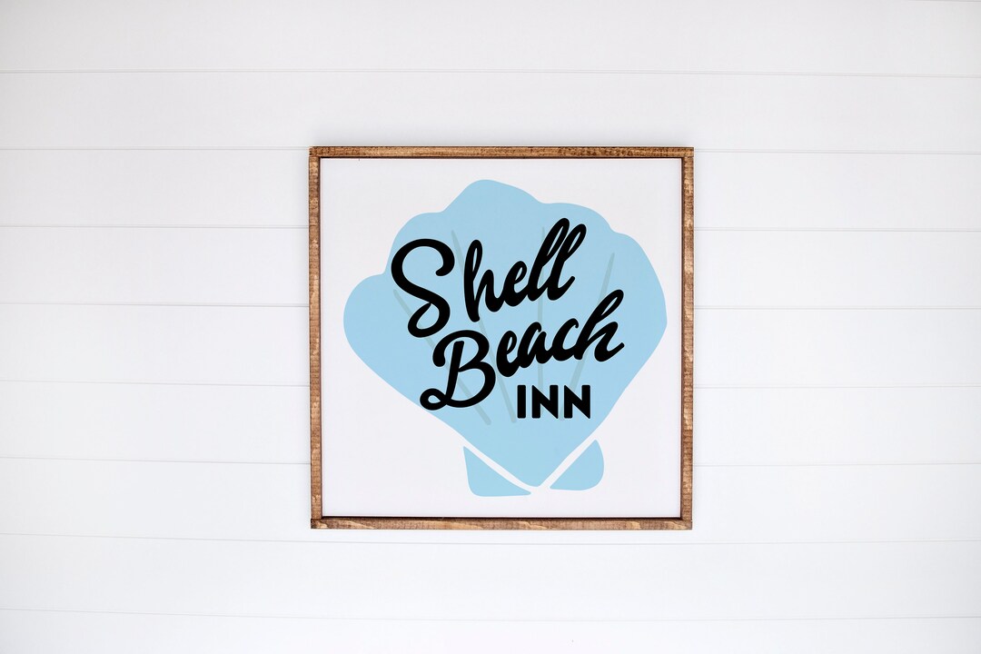 Shell Beach Inn SVG, Beach Cutting Files, Vintage Signs, Summer, Sea ...