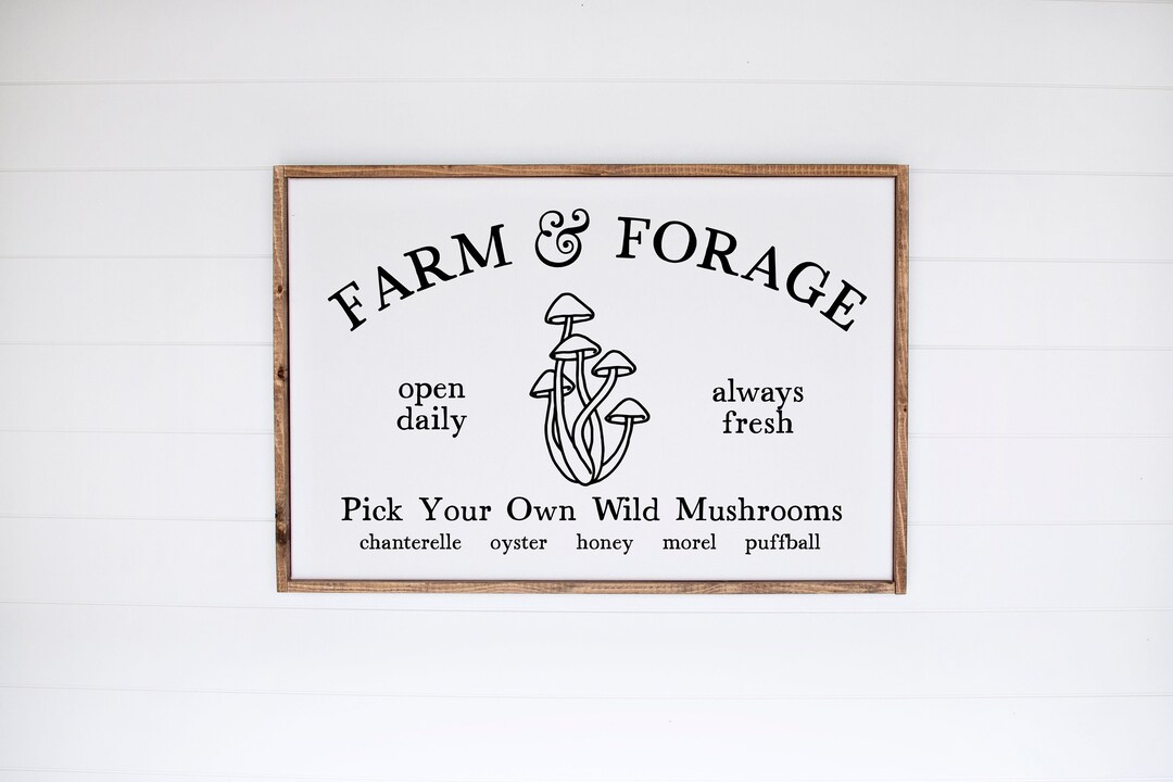 Farm and Forage SVG, Mushroom, Fall Farmhouse Cutting Files, Vintage ...