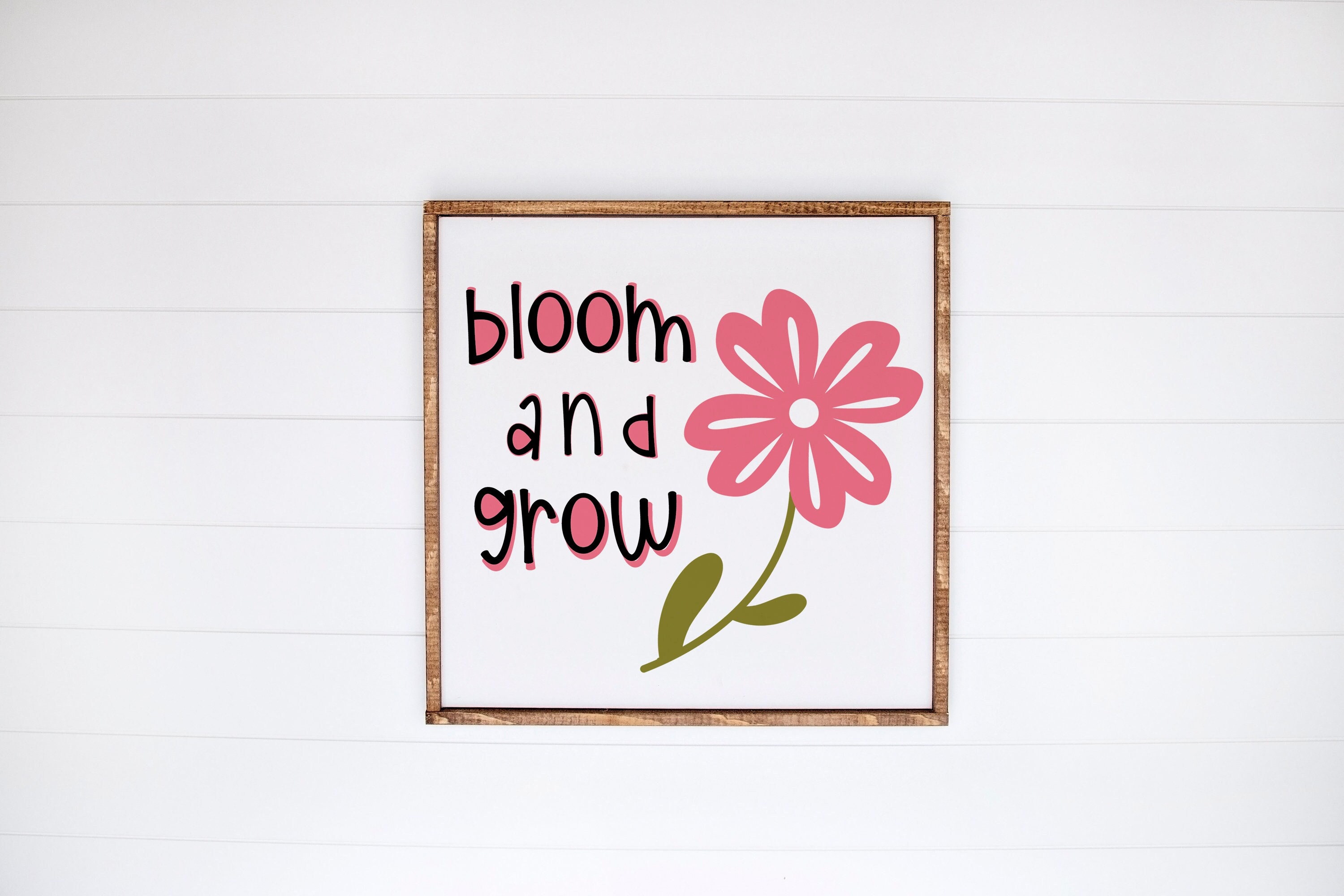 Bloom and Grow SVG, Flower Signs, Floral SVG, Spring, Summer ...