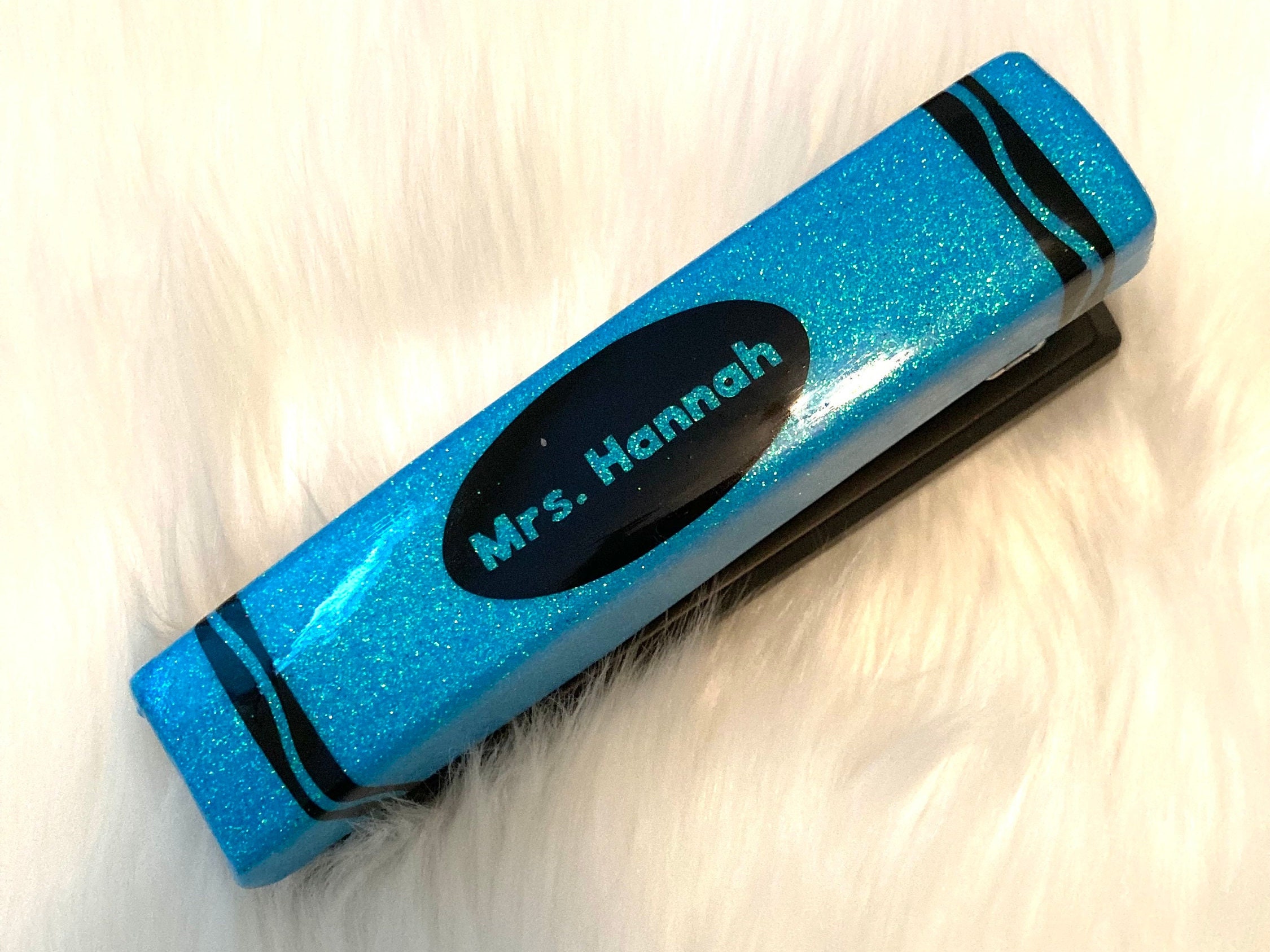 Crayon Glitter Stapler, Glitter Stapler, Crayon Stapler, Teacher Gift ...