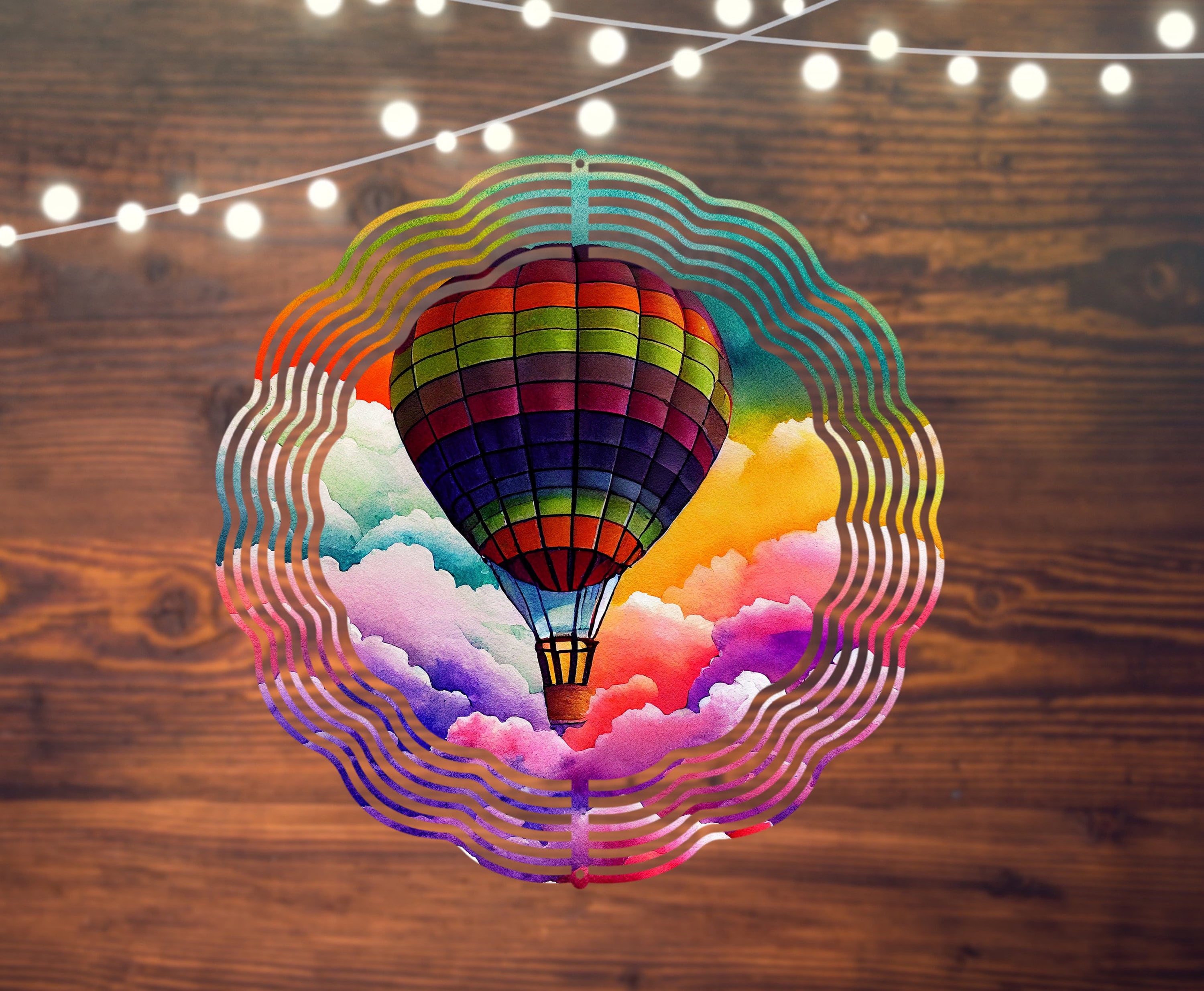 Hot Air Balloon Wind Spinner Balloon Wind Spinner Colorful Wind Spinner ...