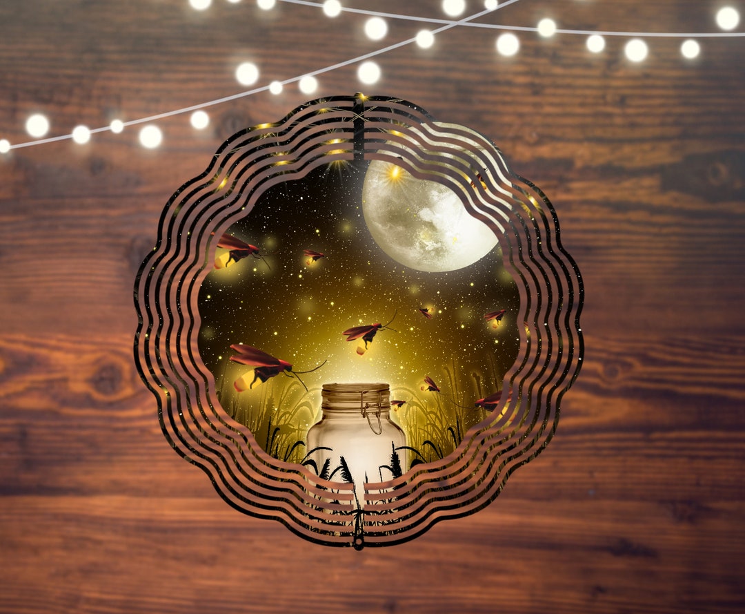 Firefly Wind Spinner: Vibrant Garden Art, Stainless Steel (8-inch or 10 ...