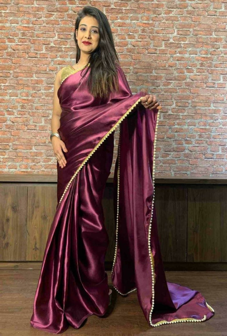 Ready to Wear Saree Stitched Saree Pleated Saree Readymade - Etsy