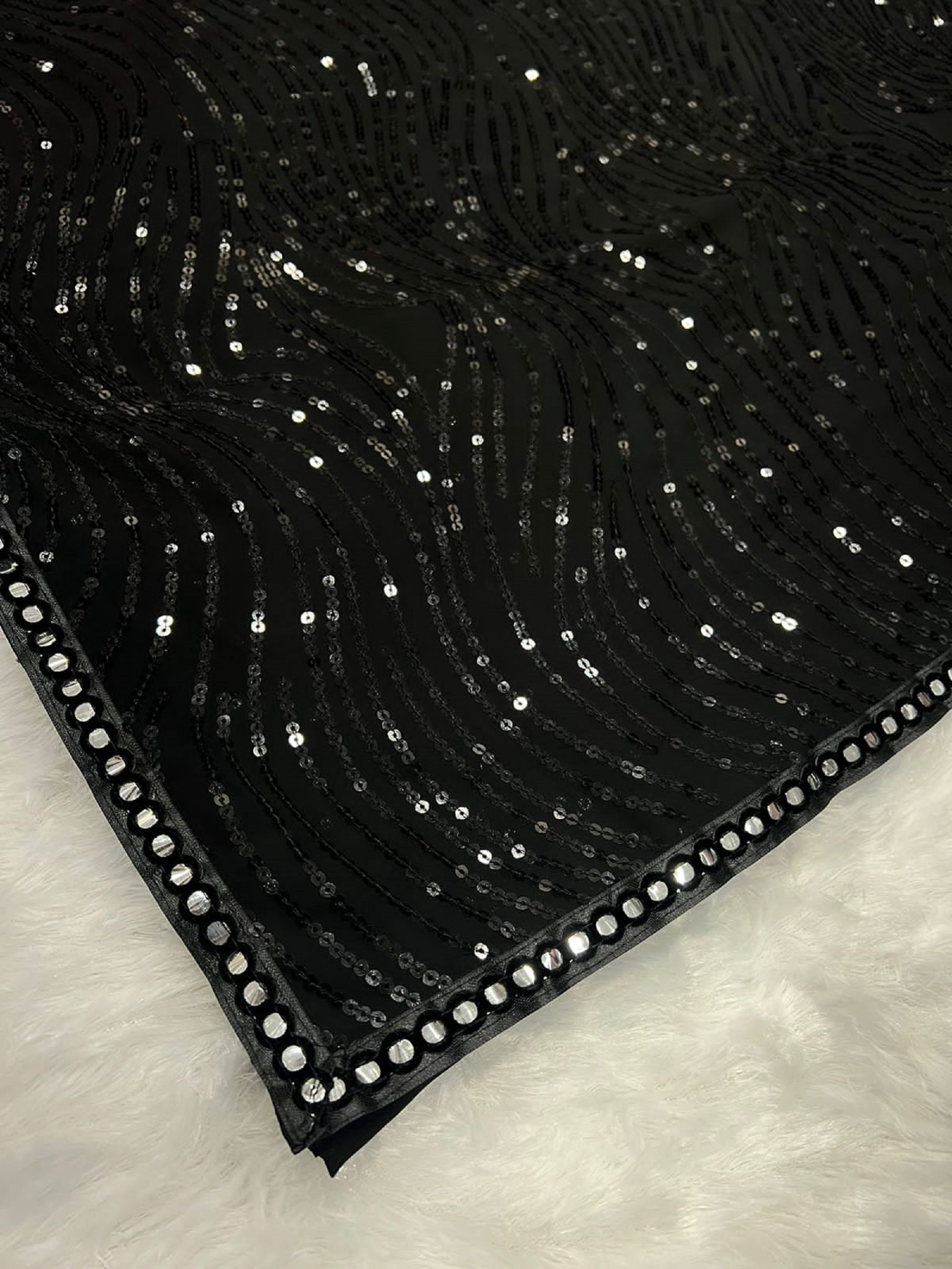 Full Sequence Saree See Through Saree Shimmer Party Wear Saree - Etsy