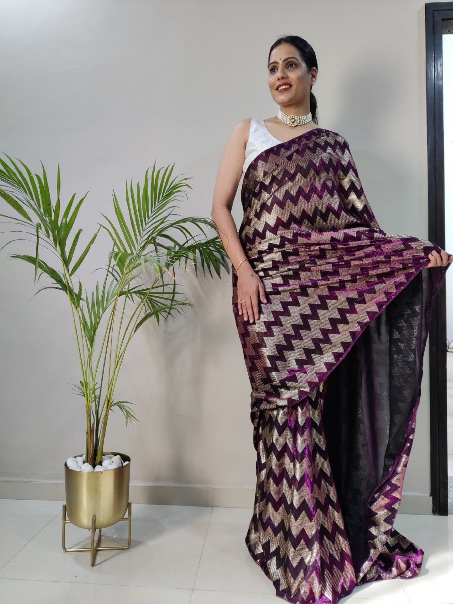 Readymade Saree Prestitched Saree Ready to Wear Sari - Etsy