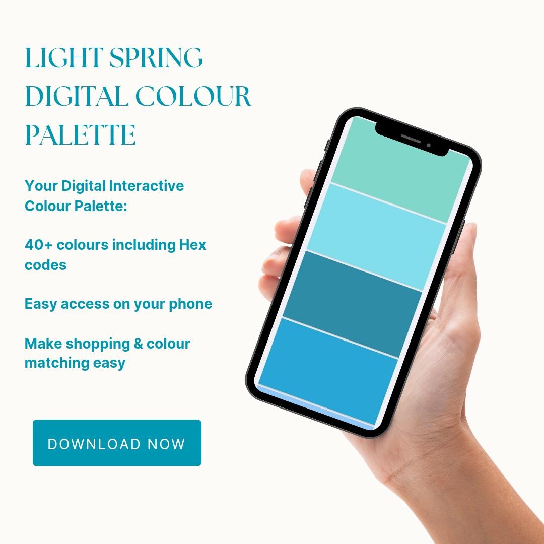 Light Spring Digital Color Palette, Seasonal Analysis Guide (digital ...
