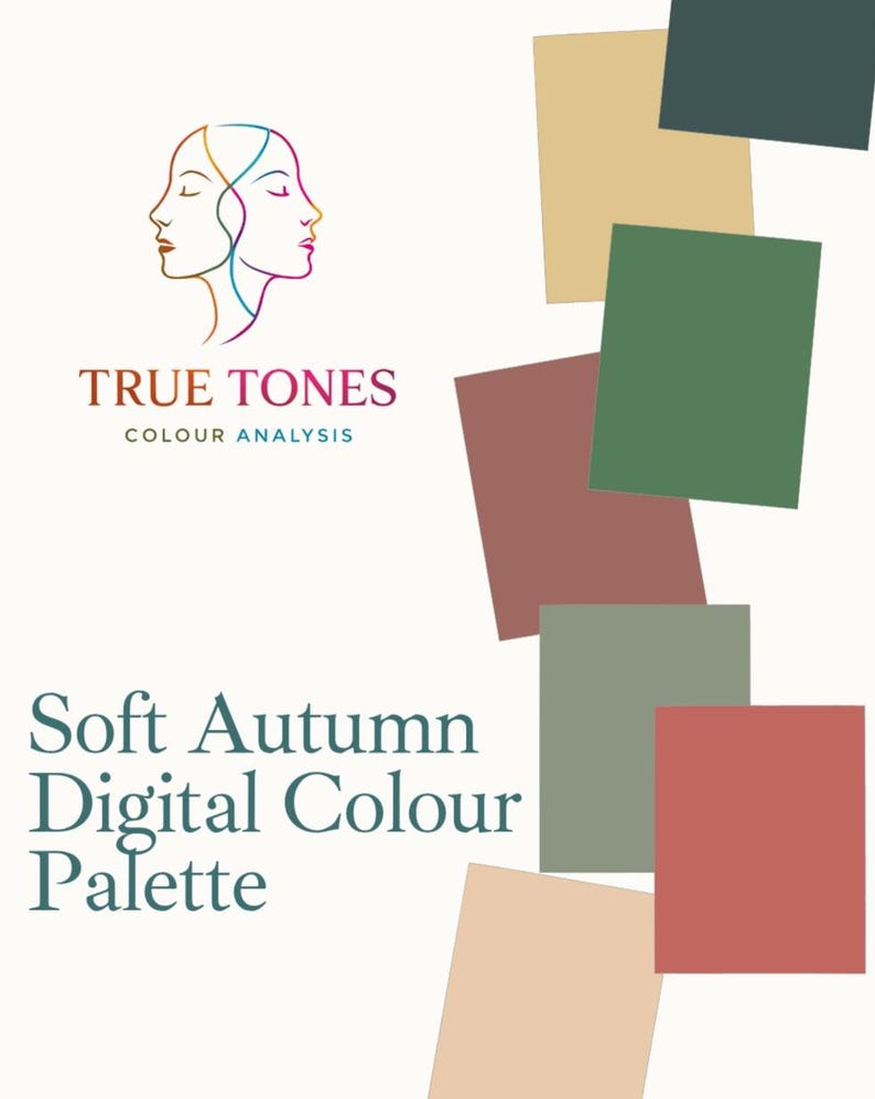 Soft Autumn Digital Color Palette, Seasonal Analysis Guide (digital ...