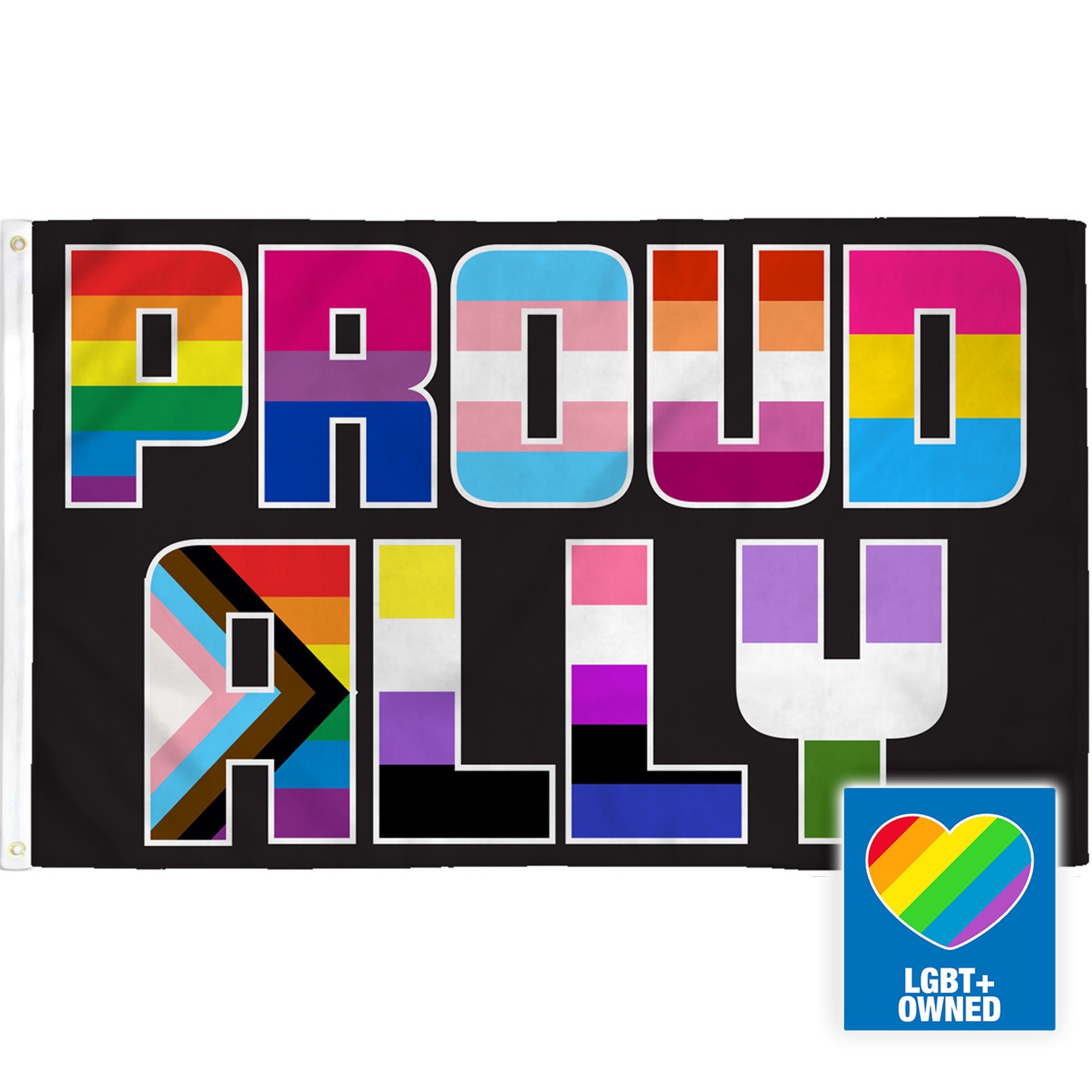 Proud Ally Pride Flag 3' X 5' Pride Flag Ally Pride | Etsy