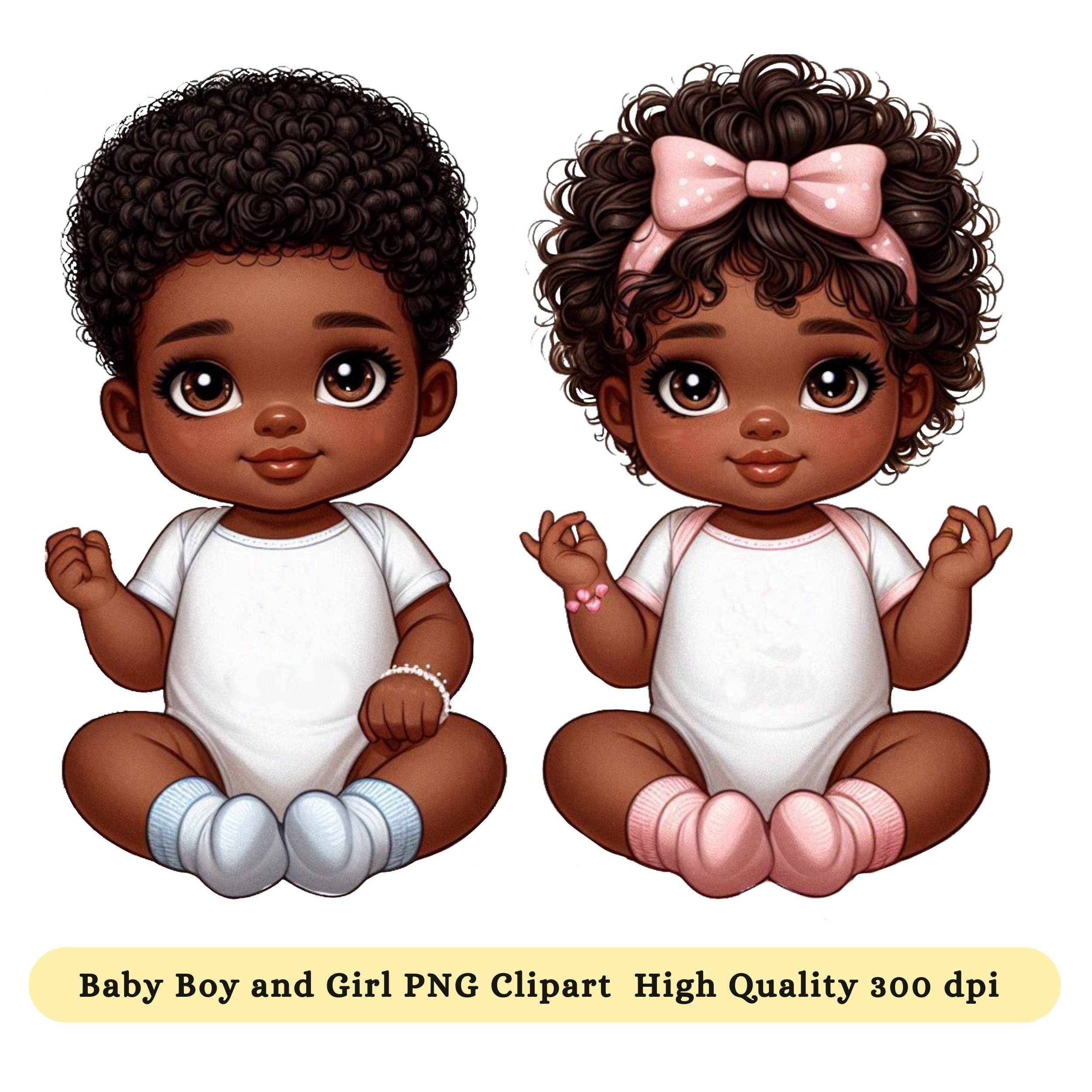 Black Gender Reveal PNG Clipart, Black Boy Girl Png Clipart - Etsy