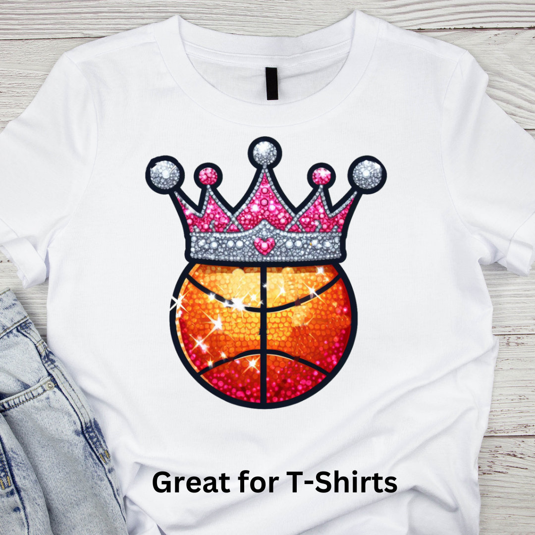 Glittery Girls Basketball Svg Png, Basketball Girl Svg Png DTF Clipart ...