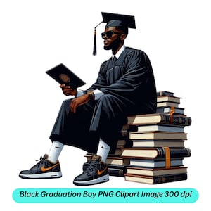 Graduation Clipart: Black Boy Graduate PNG (digital Download) - Etsy