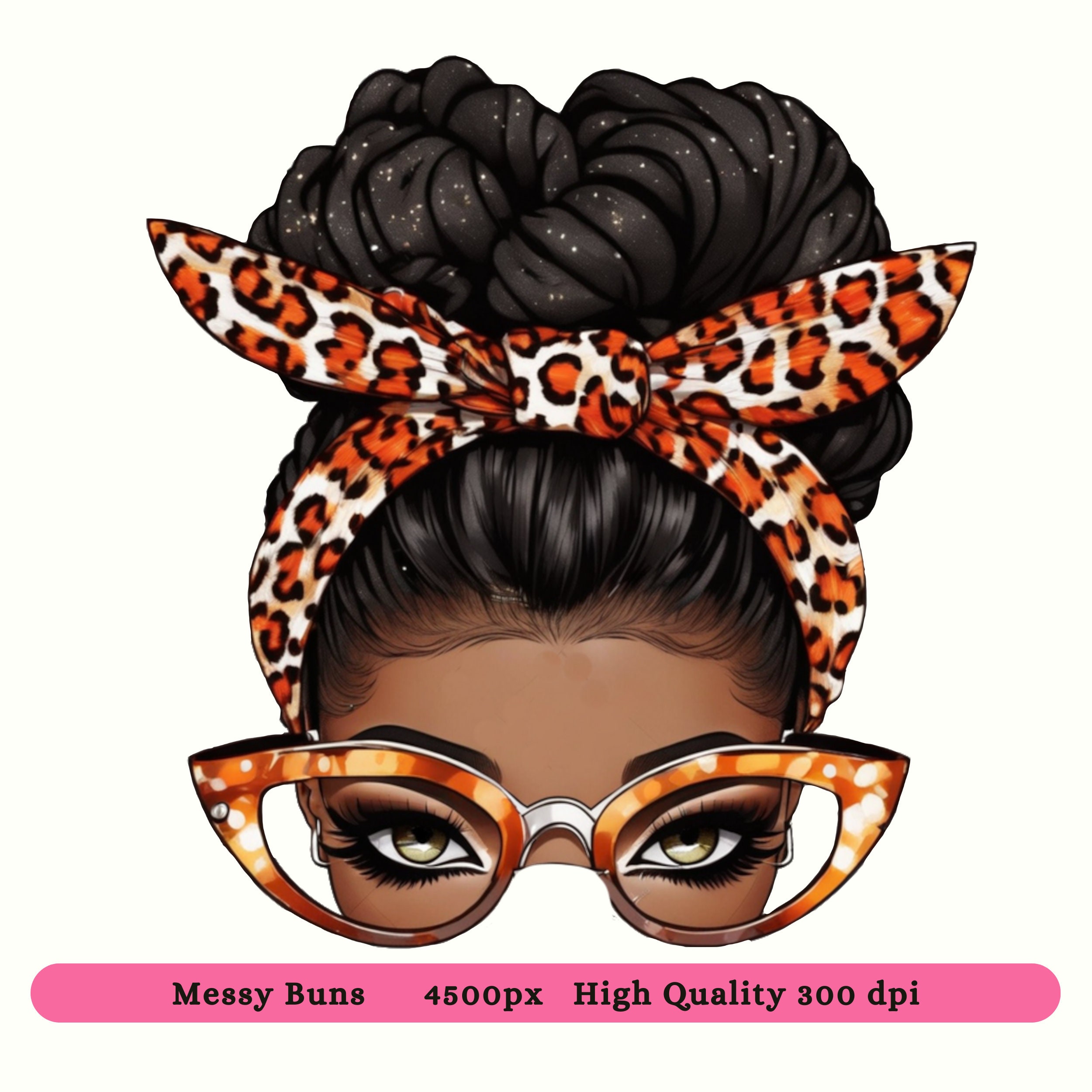 Messy Bun PNG Black Girl, Afro Messy Bun PNG Clipart, Afro Messy Bun ...