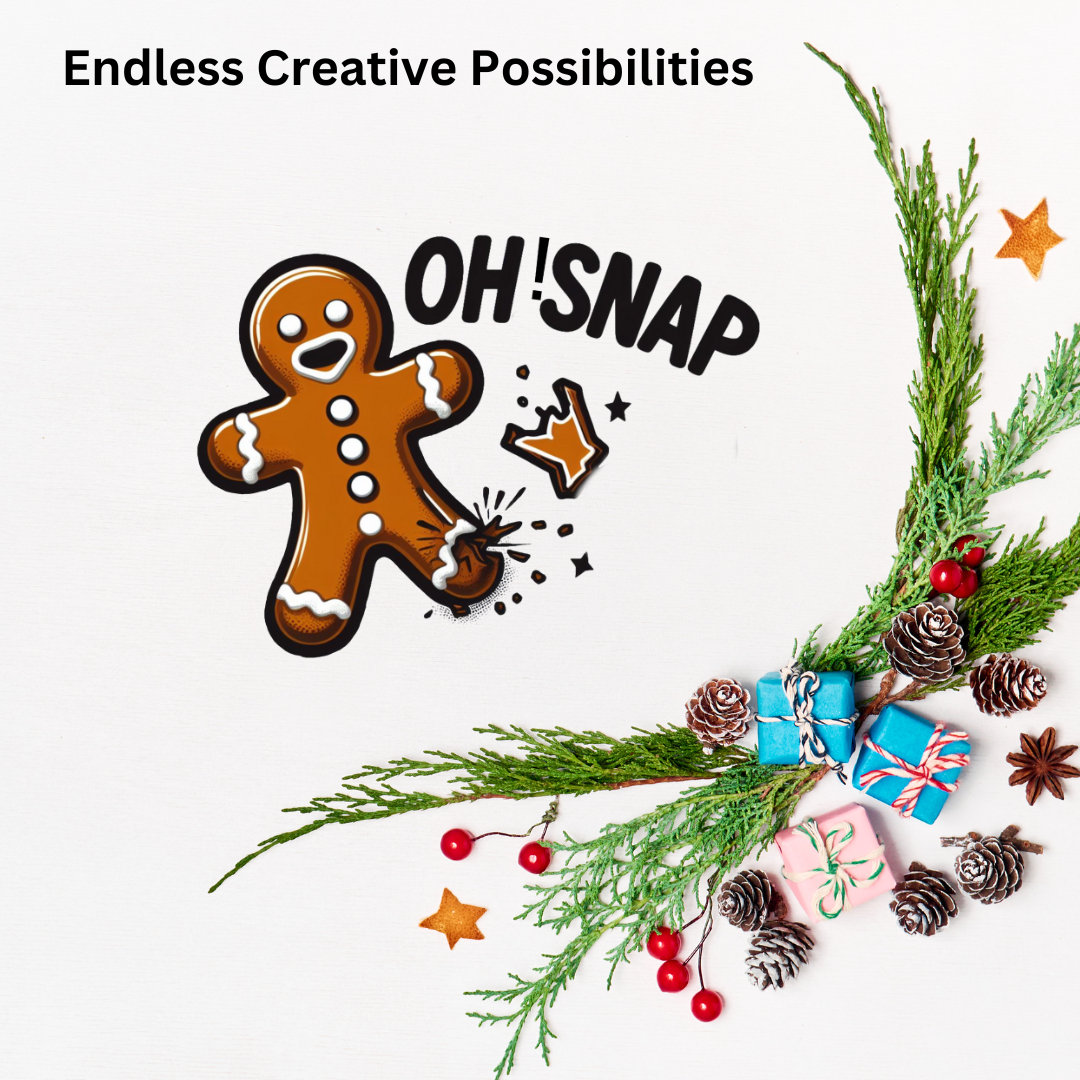 Oh Snap Gingerbread Man SVG PNG Clipart, Christmas Cookie Clipart ...