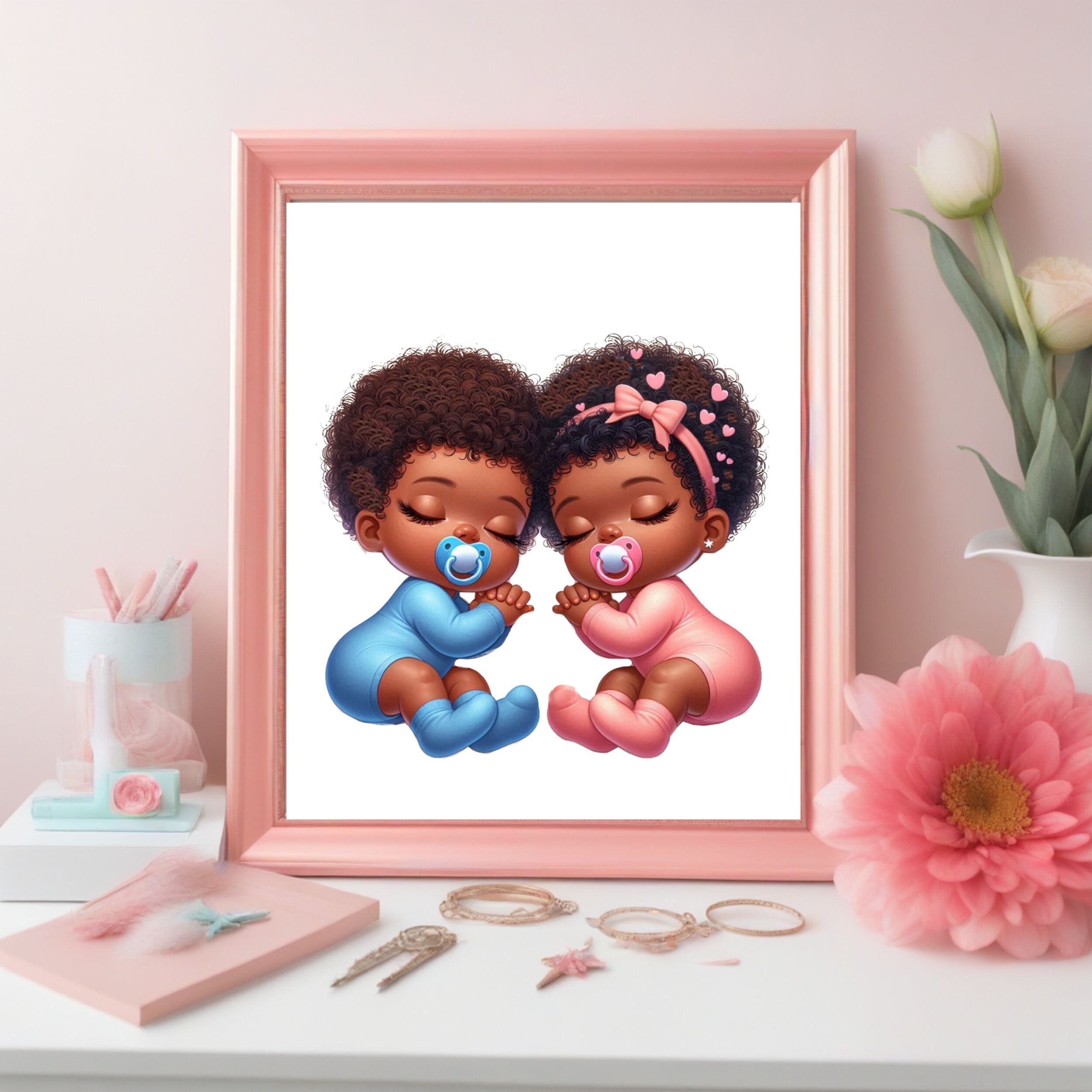 Black Gender Reveal PNG Clipart, Black Baby Boy Girl Sleeping Png ...
