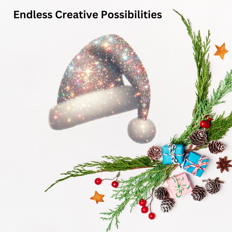 Silver Santa Hat SVG PNG Clipart, Christmas Hat PNG Svg Clipart, Dtf ...