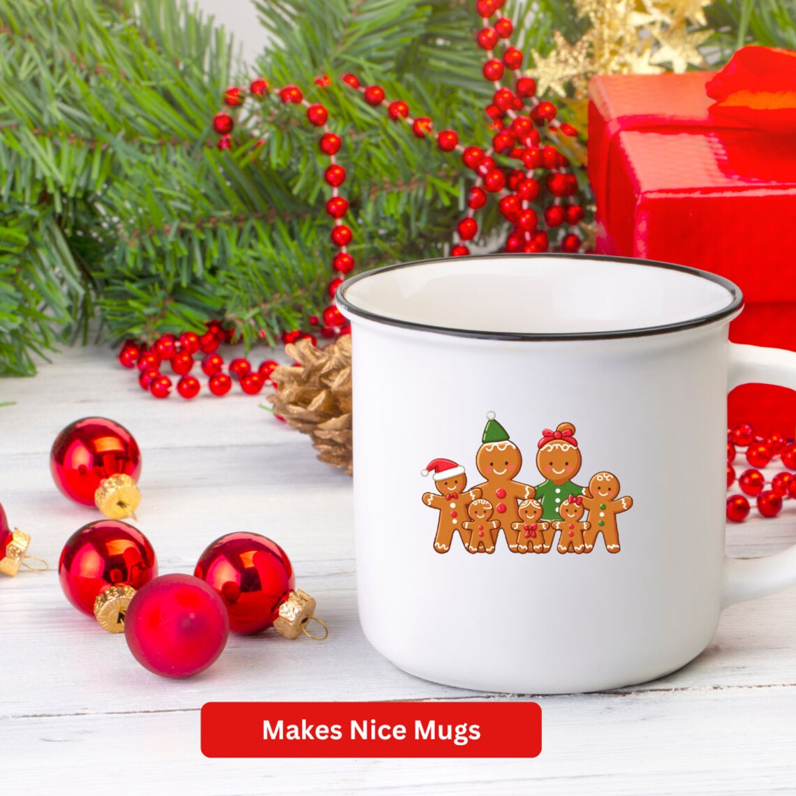 Christmas Gingerbread Family SVG PNG Clipart, Christmas SVG Clipart ...