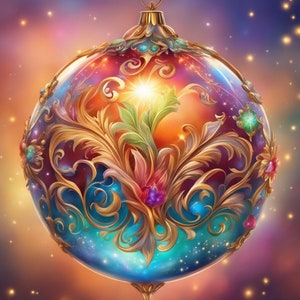 Colorful Christmas Ornaments Clipart PNG, Christmas Decoration Clip Art ...