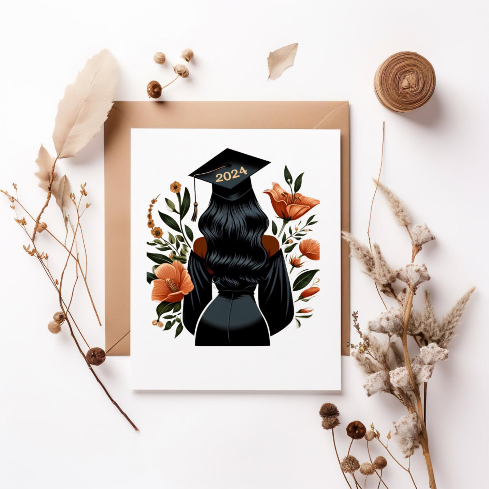 Graduation Clipart Black Girl PNG, Graduation 2024 PNG Clipart ...