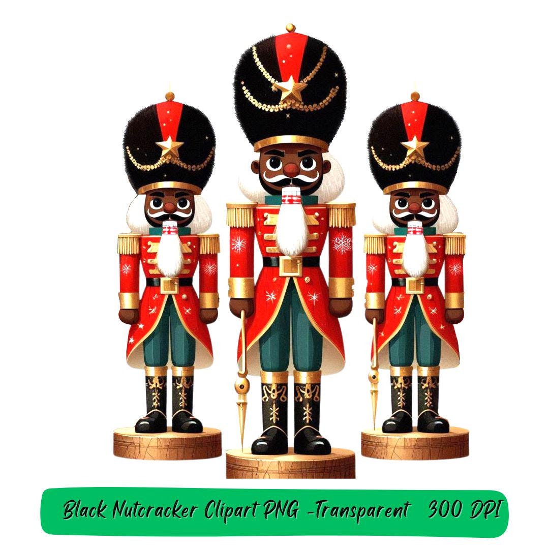 Christmas African American Nutcracker Clipart PNG Sublimation Designs - Etsy