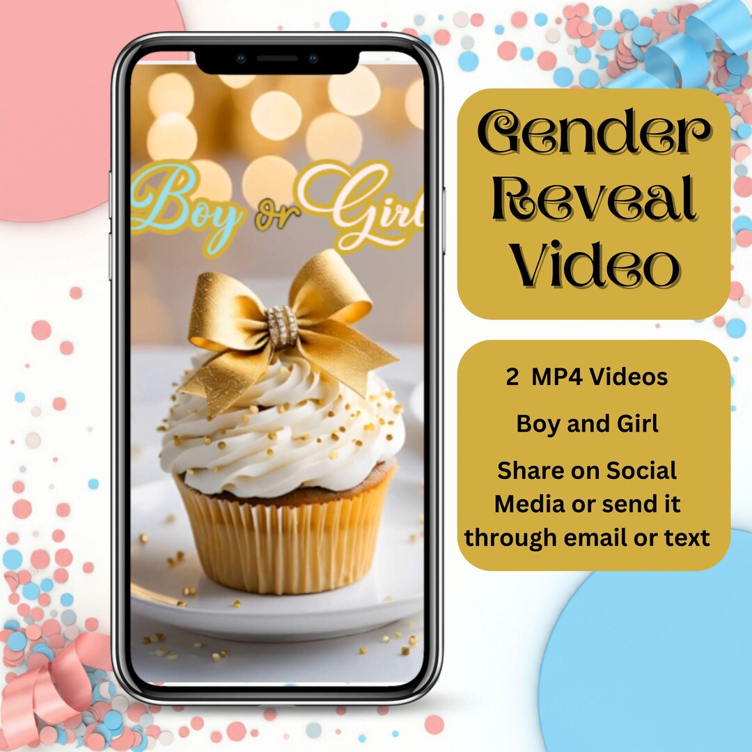 Digital Gender Reveal Video | It's a Girl It's a Boy Pregnancy ...