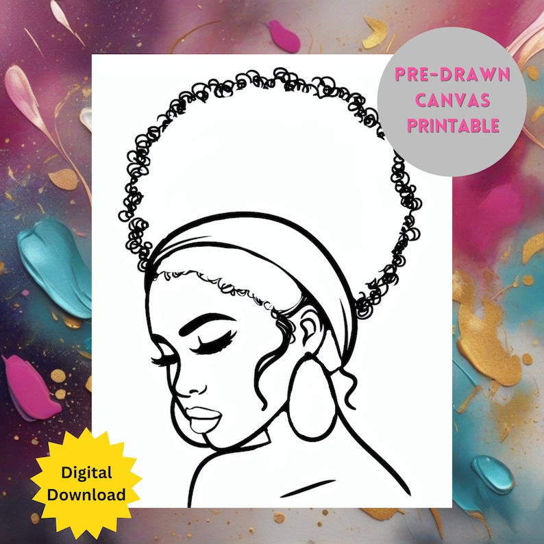 Paint Night Printable, Sip and Paint, DIY Paint and Sip Party, Pre ...