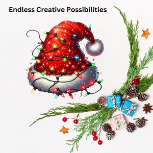 Santa Hat PNG Clipart, Christmas PNG Clipart, Dtf Christmas Sublimation ...