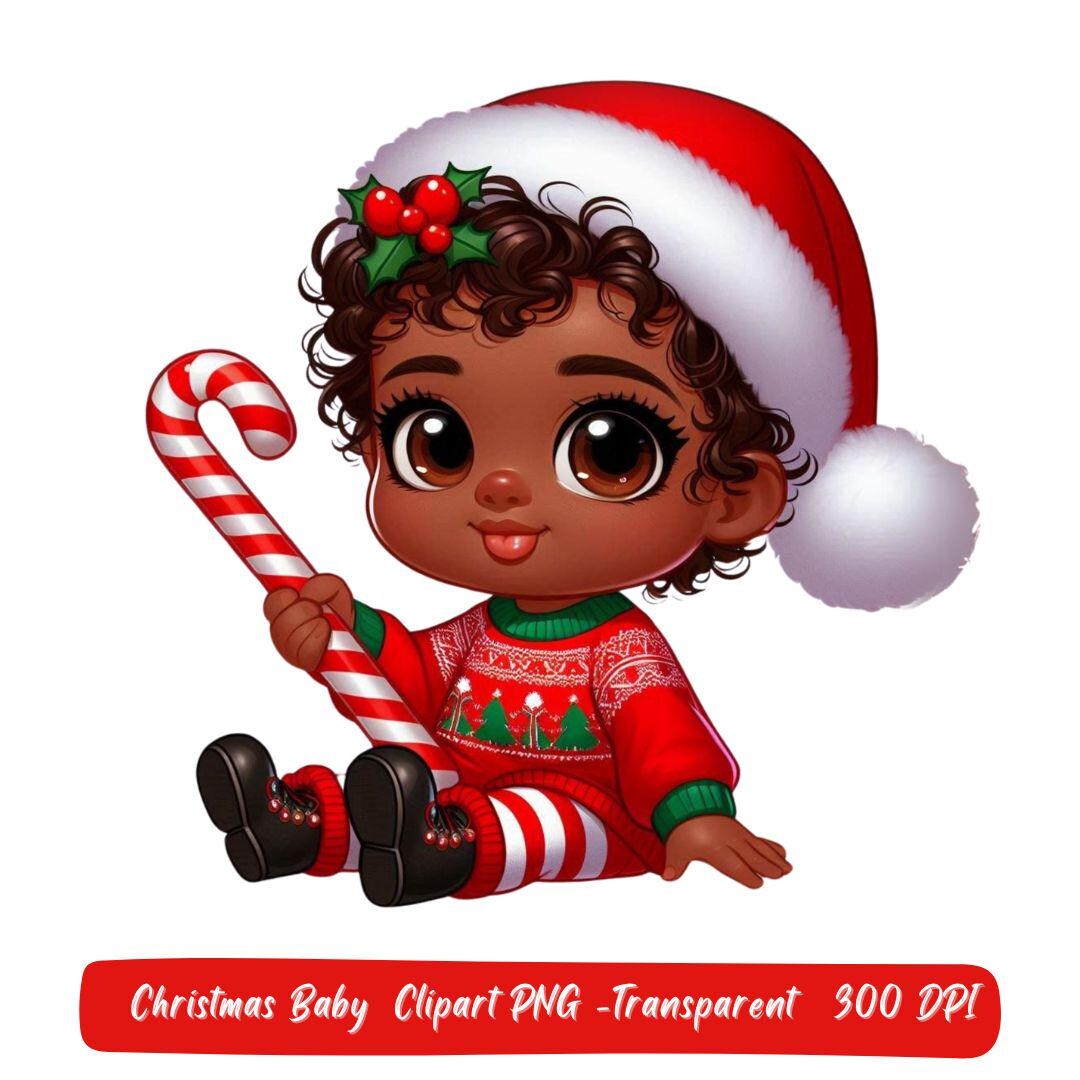 Christmas Black Baby Boy PNG Clip Art - Black Christmas Boy Png Clipart ...