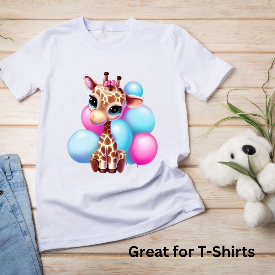 Cute Baby Giraffe Png Clipart , Babyshower Gender Reveal Clipart PNG ...