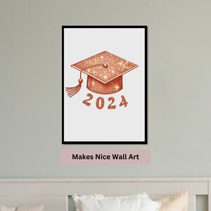 Pink Graduation Cap Clipart Png Svg, Graduation 2024 PNG Clipart ...