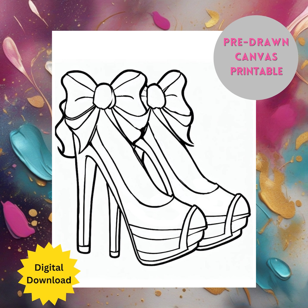 Sip and Paint, DIY Paint and Sip Party, Pre-drawn Canvas, Paint Night ...