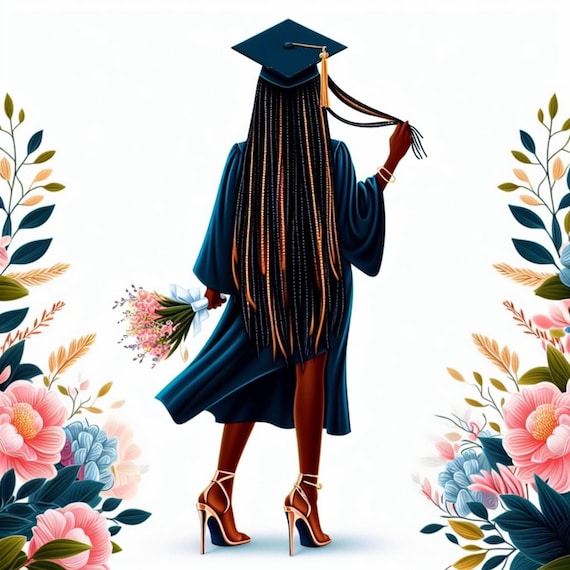 Cap And Gown Cartoon Drawing
