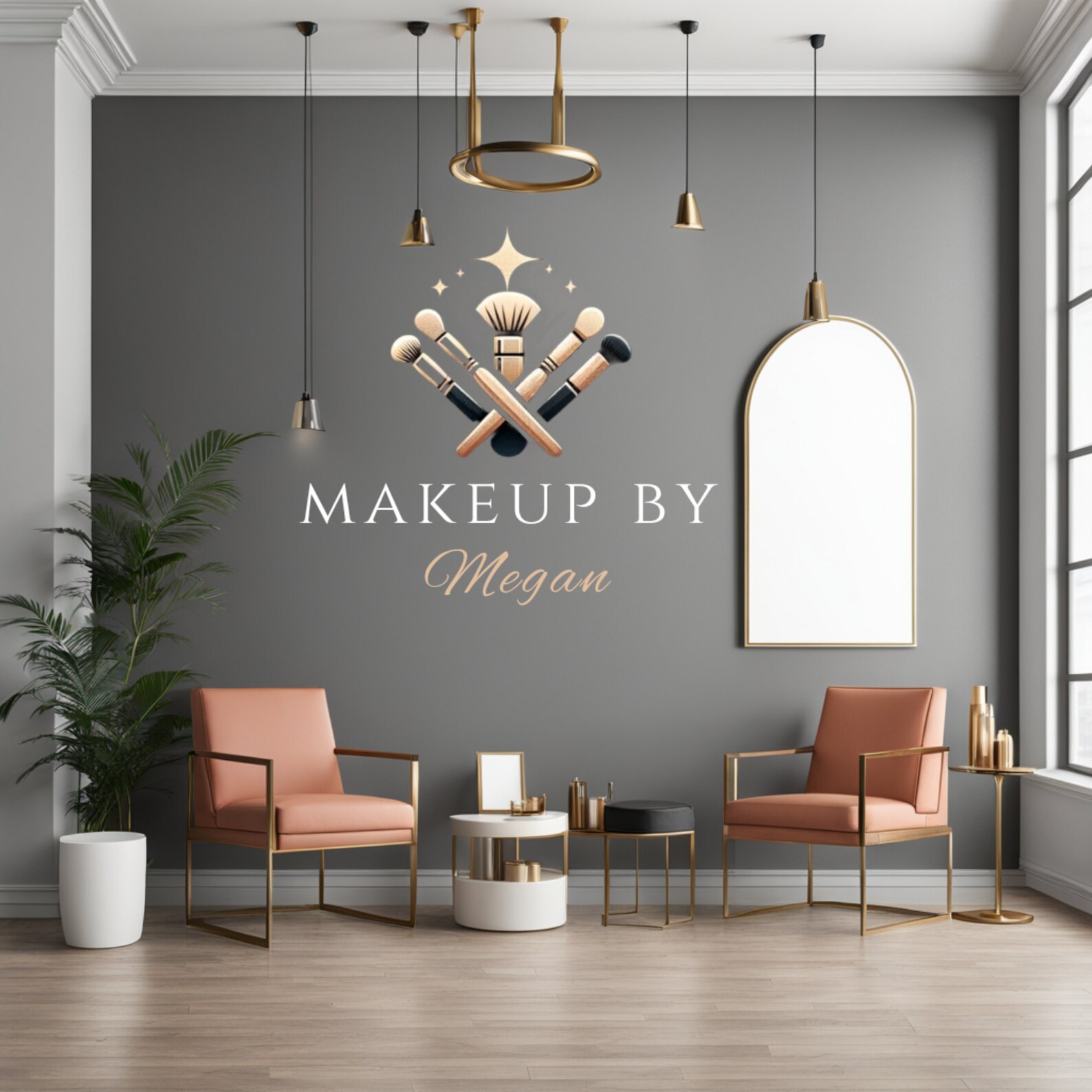 Custom Makeup Artist Logo Design, Cosmetics Logo, Beauty Logo, MUA Logo ...
