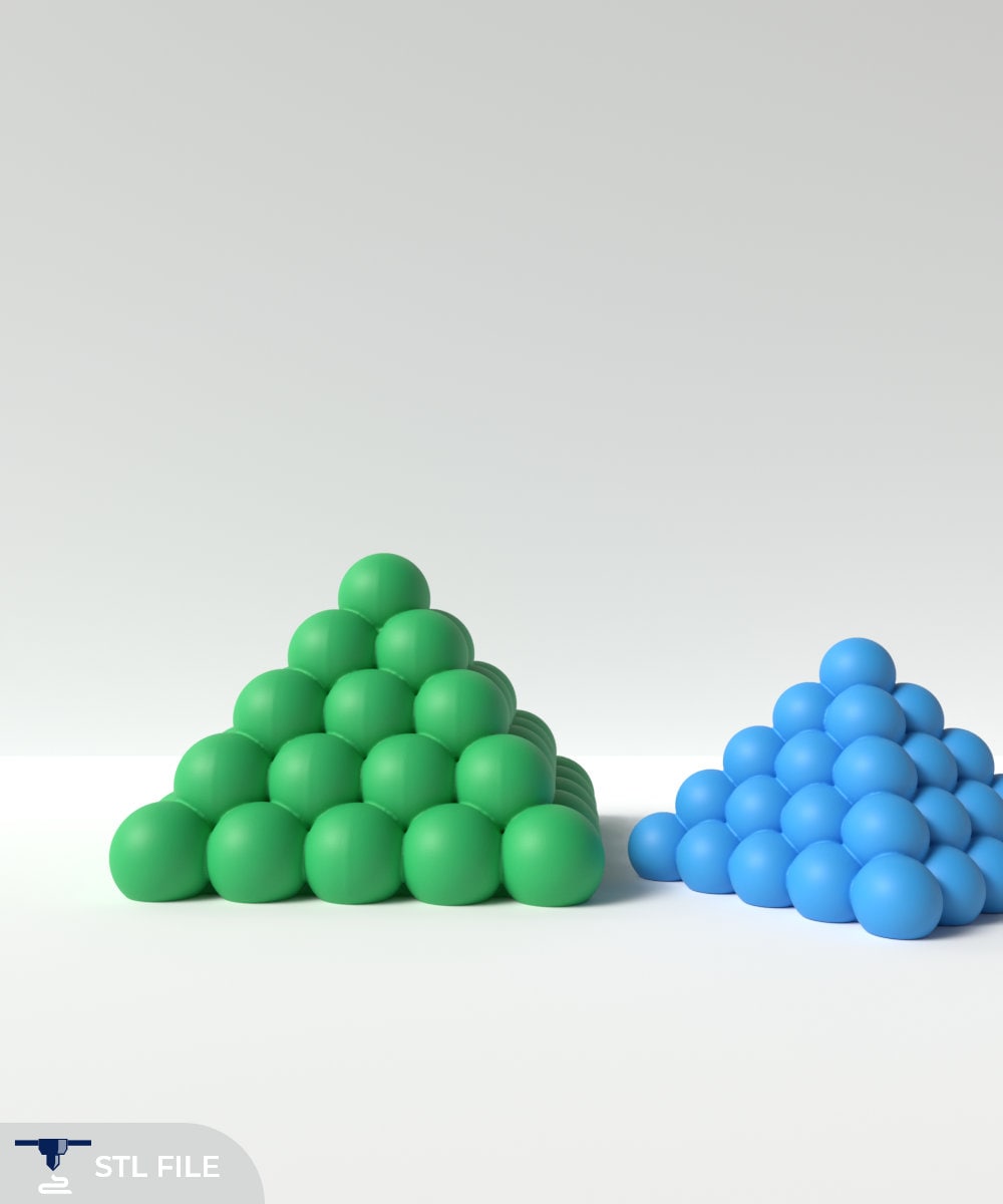 Pyramid Bubbles STL File - for 3D Printing Special Gift, Pyramid, 3D ...