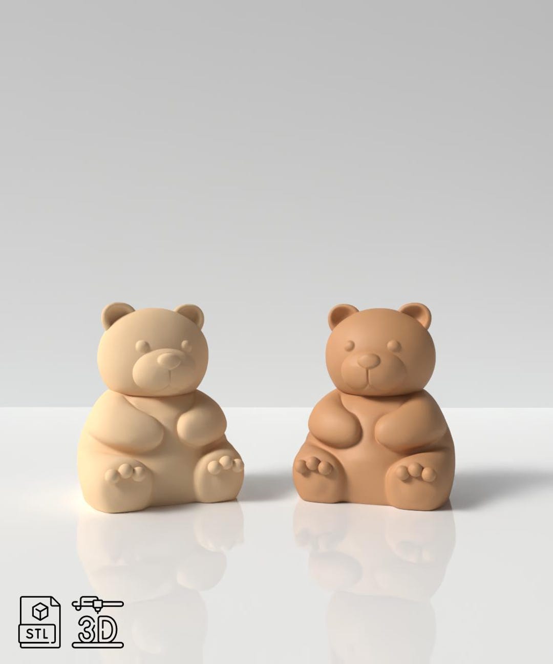 Bear STL File - for 3D Printing Special Gift, Teddy Bear, Bunny Bear ...