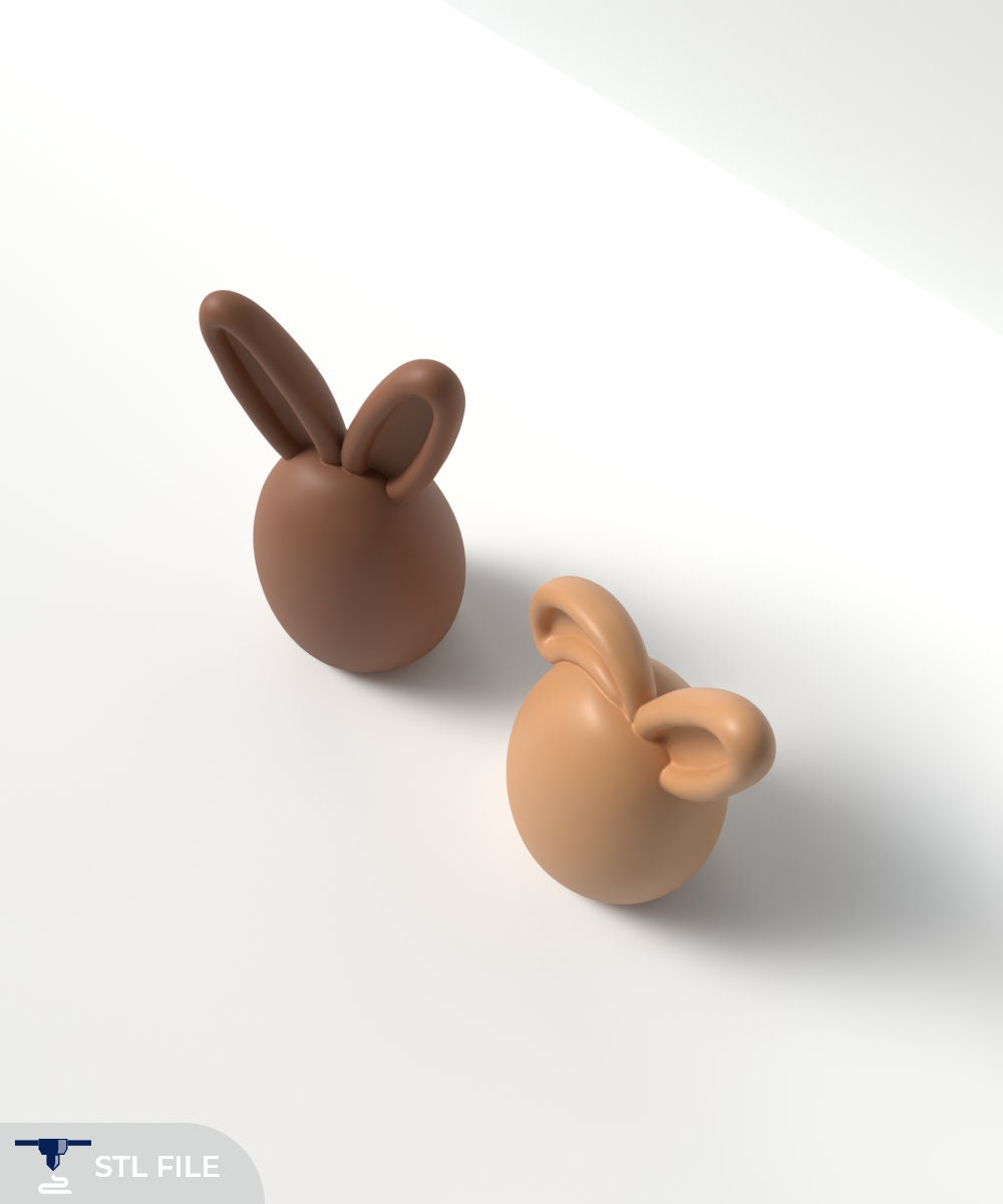 Bunny STL File - for 3D Printing Special Gift, Rabbit, Bunny Ears ...