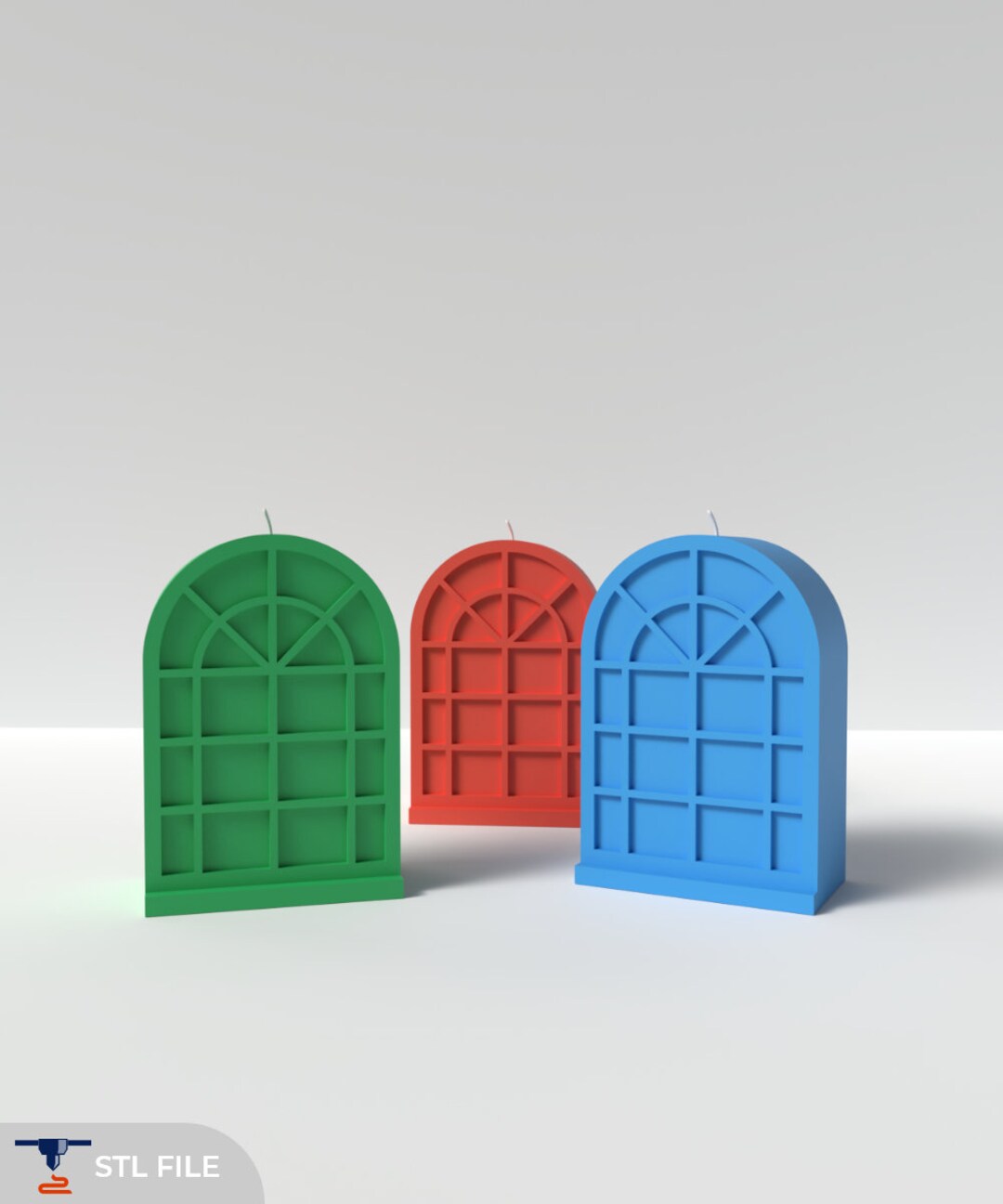 Arch Window Candle Stl File - for 3D Printing and Making Mold - Etsy