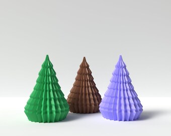 3D New Year and Christmas Tree, STL File for Christmas, Christmas Decor ...