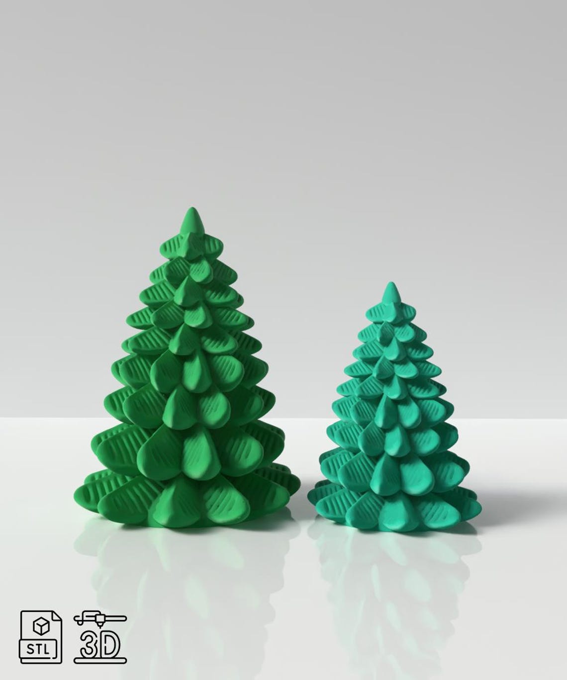3D New Year and Christmas Tree, STL File for Christmas, Christmas Decor ...