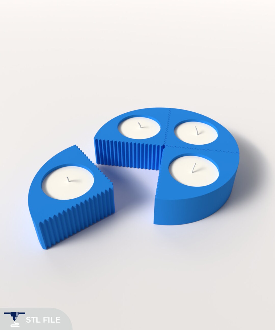 Tealight Candle Holder STL File - Make Silicone Mold for 3D Printing ...