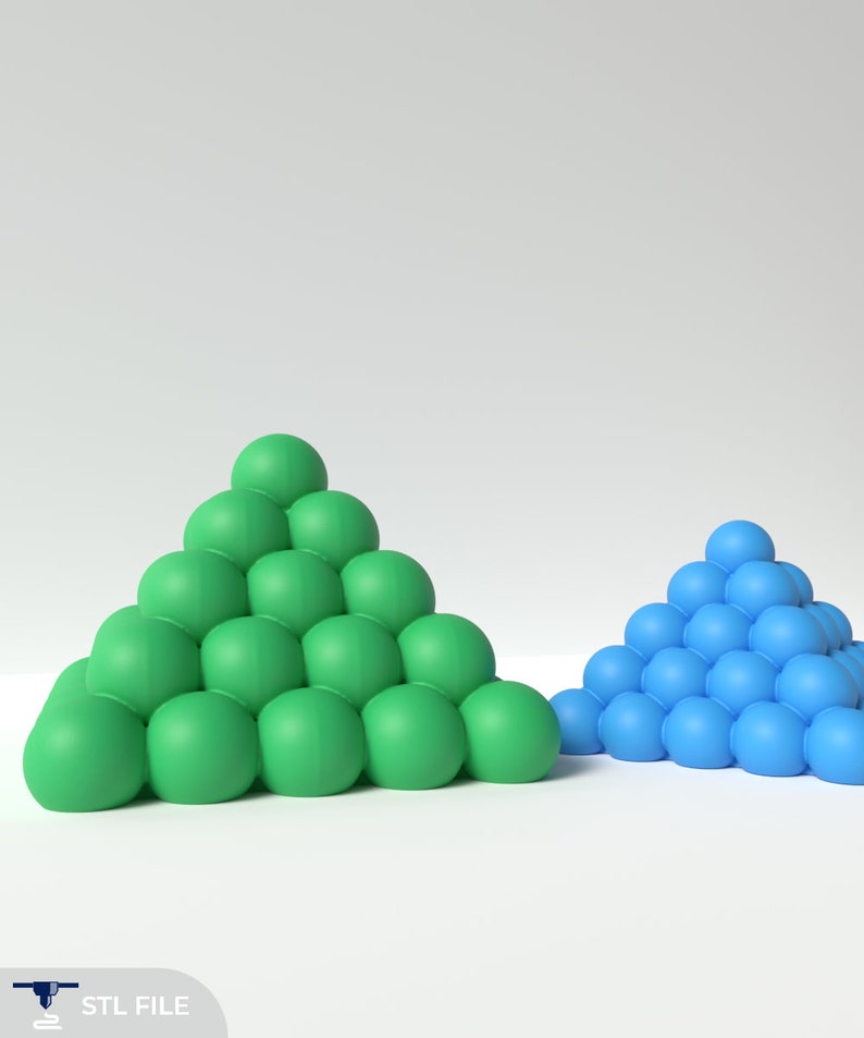 Pyramid Bubbles STL File - for 3D Printing Special Gift, Pyramid, 3D ...