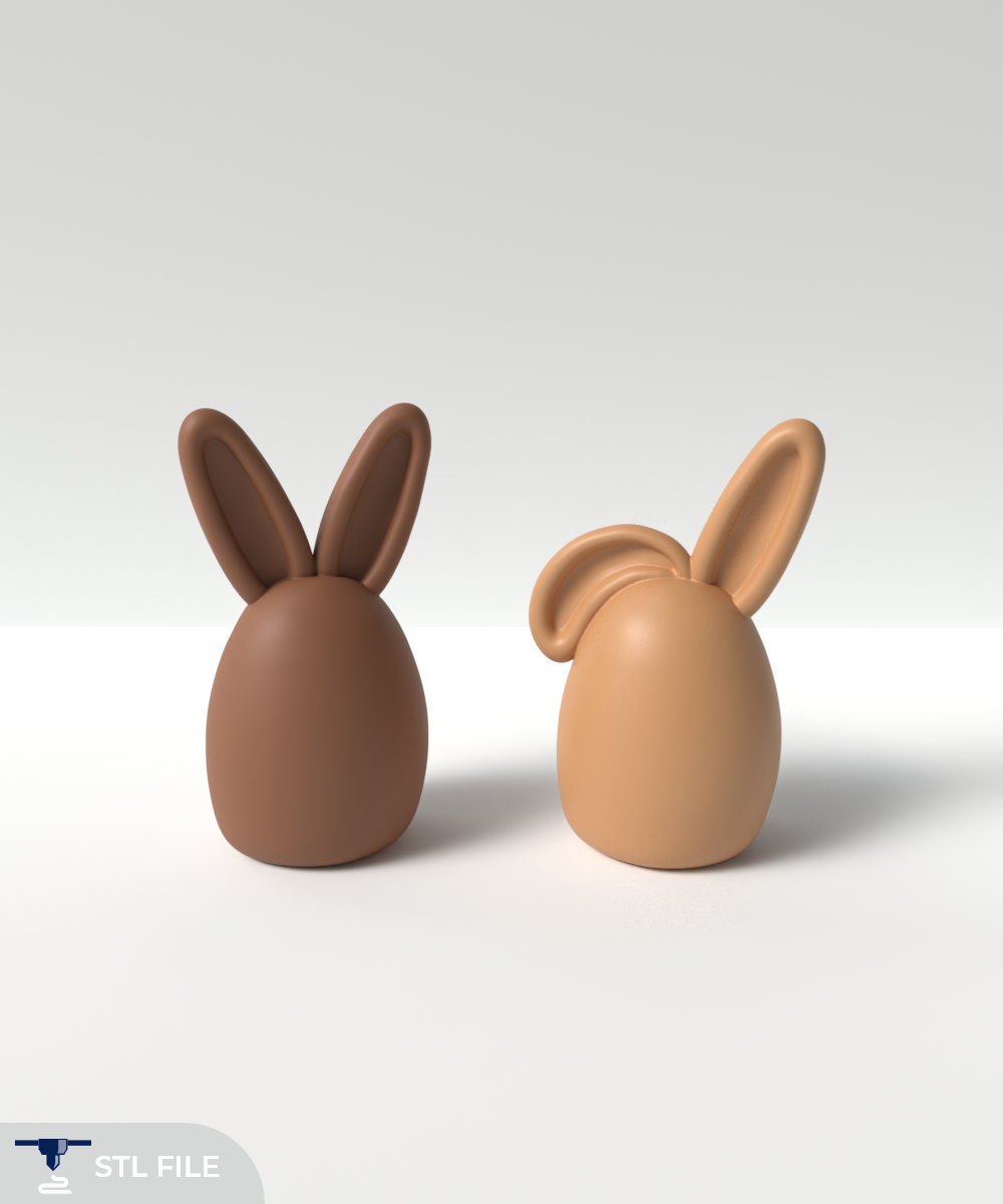 Bunny STL File - for 3D Printing Special Gift, Rabbit, Bunny Ears ...