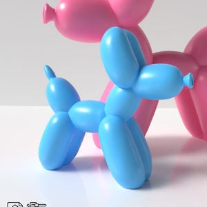 Balloon Dog STL File - for 3D Printing Special Gift, Teddy Bear, Bunny ...
