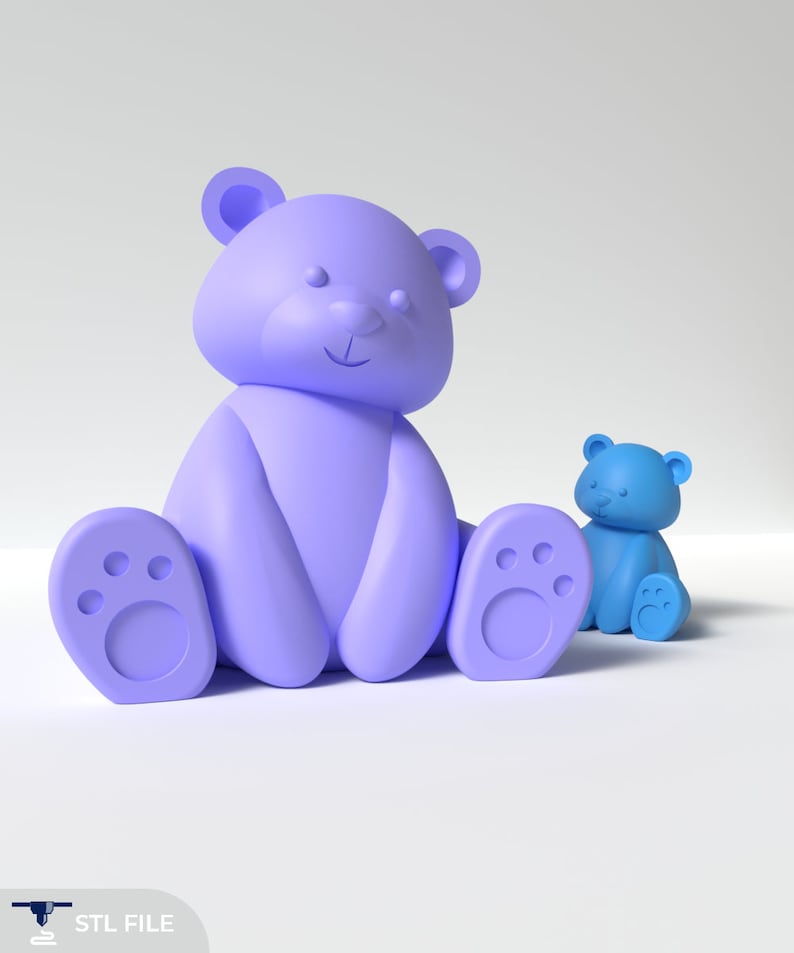 Teddy Bear STL File - for 3D Printing Special Gift, Teddy Bear, Bunny ...