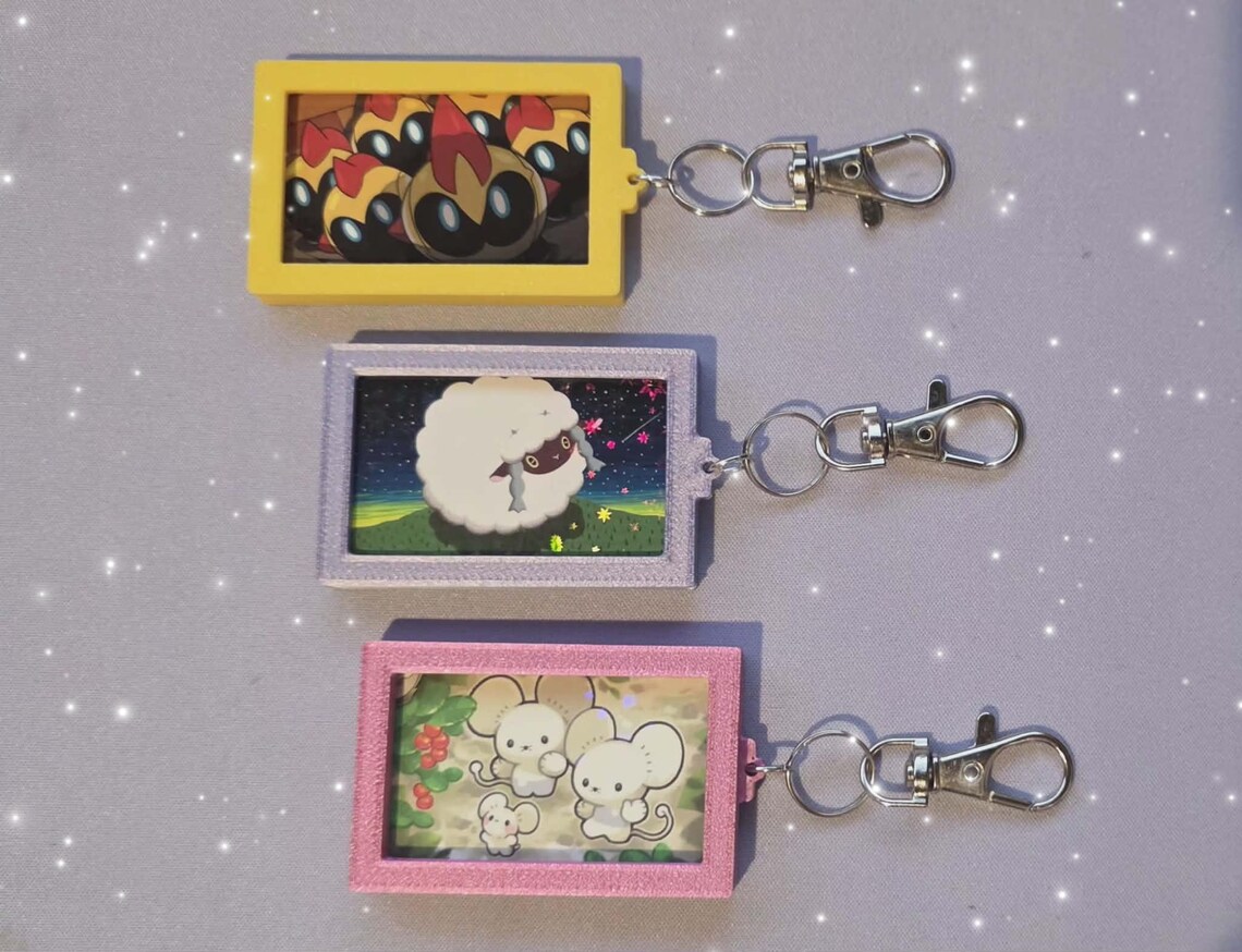 Pokemon TCG Keychain | Card Display Trinket - Etsy
