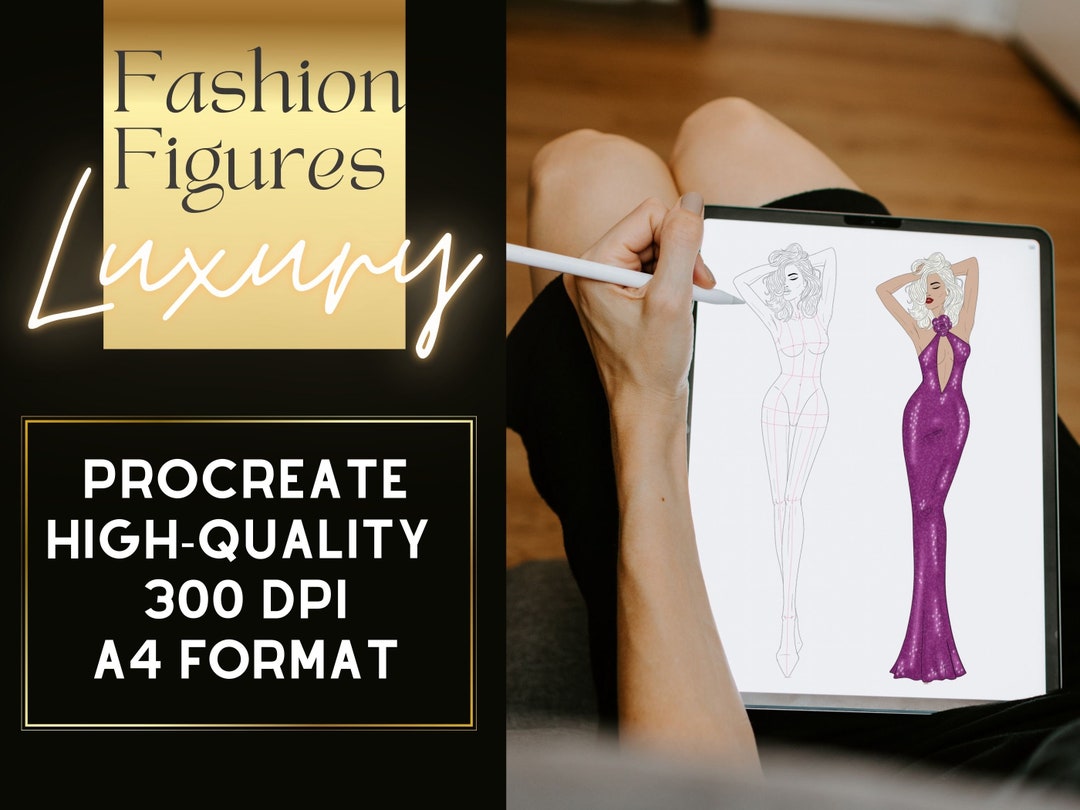 Fashion Figures Templates for Luxury Styles Procreate and Photoshop ...