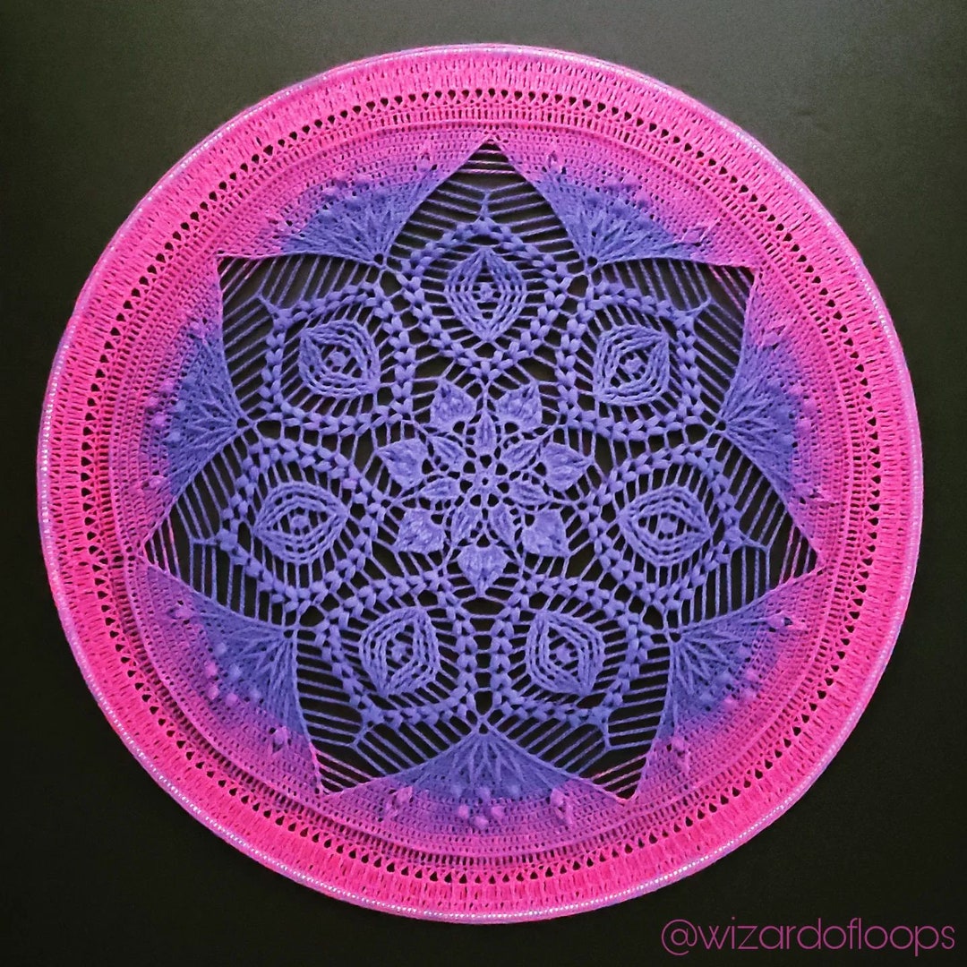 Mandala Crochet Pattern - 'miraflore' - PDF Crochet Pattern - Etsy