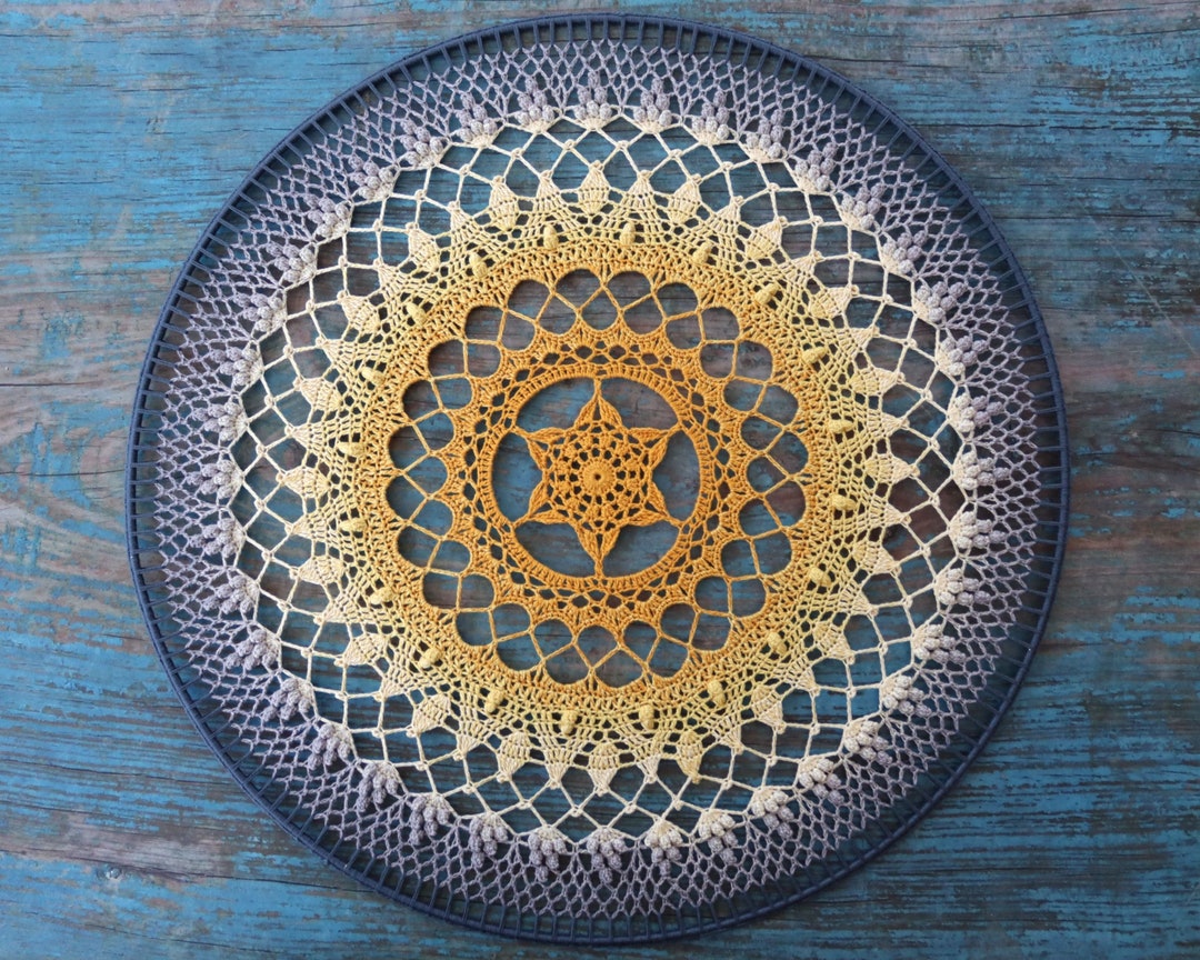 Crochet Mandala Pattern - 'love-in-a-mist' - Etsy