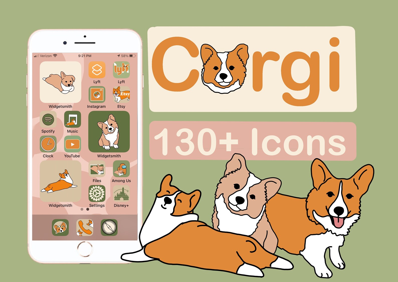 Corgi Ios 14 Icons Icon Pack - Etsy