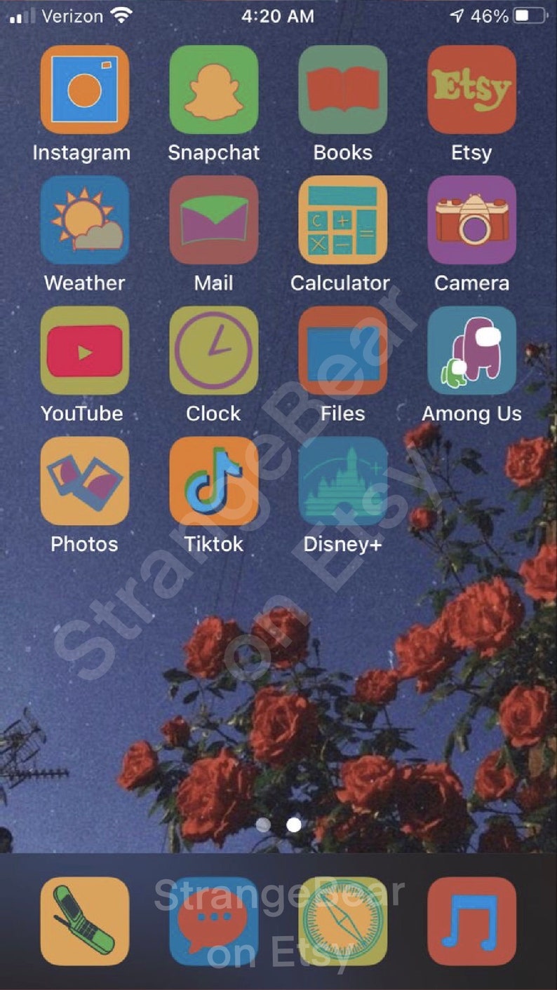 Indie iOS 14 icons pack | Etsy