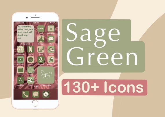 Sage Green Icon Pack Ios 14 Icons - Etsy